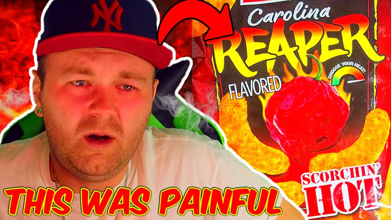 CAROLINA REAPER (EXTRA HOT) CHEESE CURLS CHALLENGE!! *BAD IDEA* - YouTube