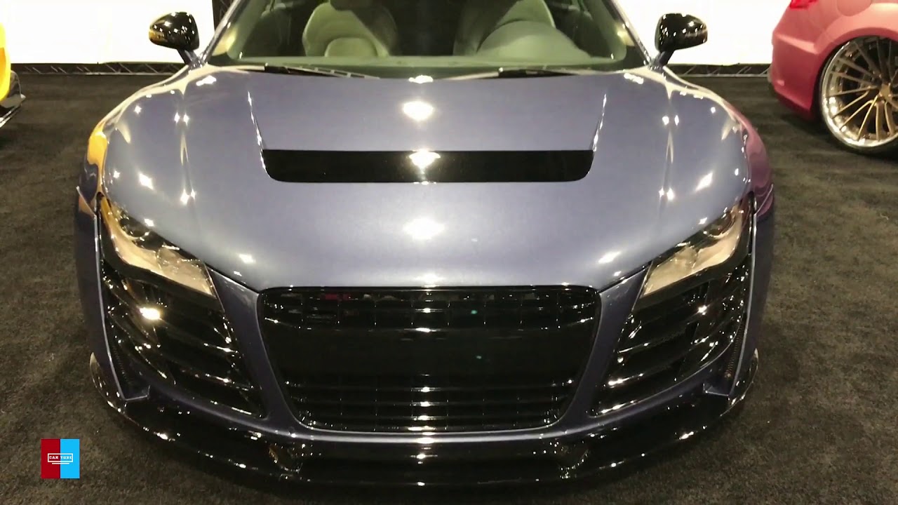 Amazing Custom Audi R8 Exterior Walk around LA Auto Show - YouTube