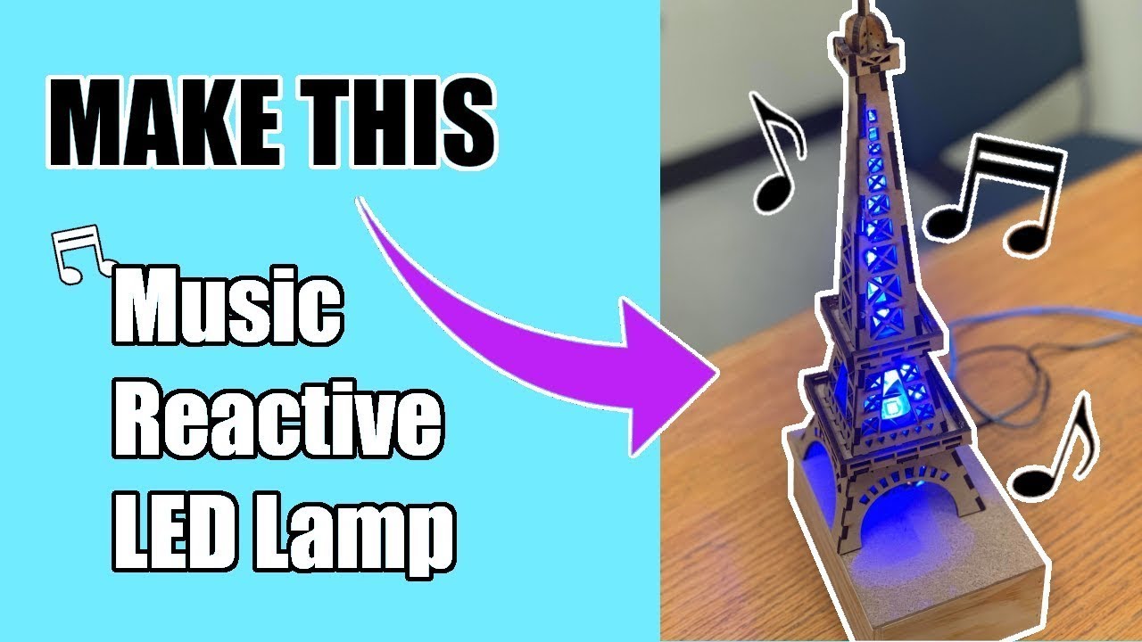 How to Make a Music Reactive Color Changing LED Lamp | BrainSmash - YouTube