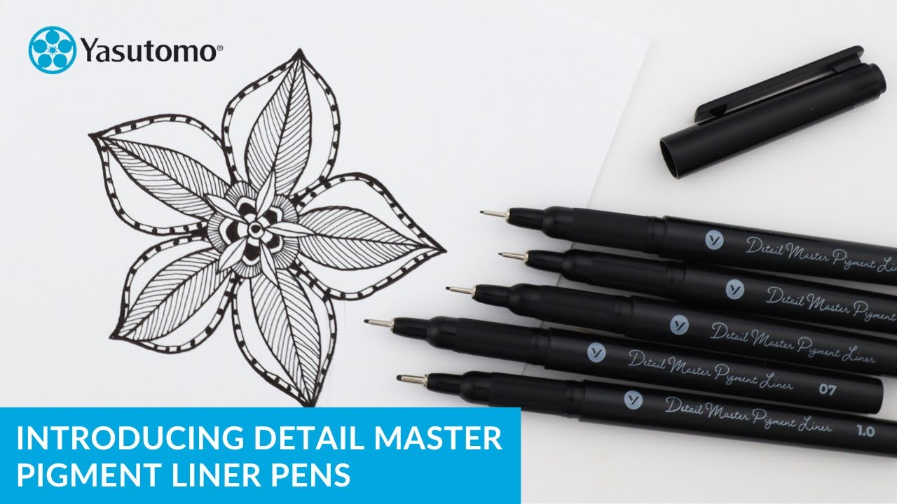 Introducing Y&C Detail Master Pigment Liner Pens - YouTube