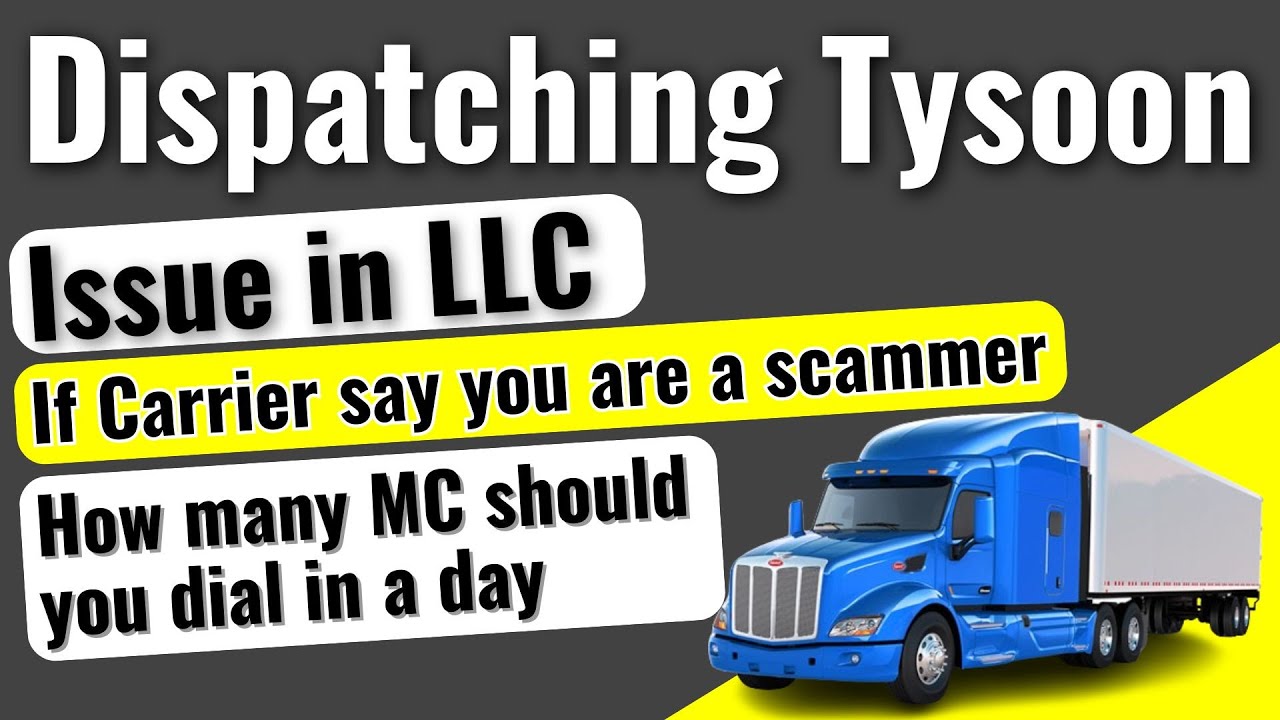 If Carrier say you're Scammer | Issue in LLC | MC Dialing - YouTube