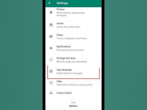 WhatsApp Language Kaise Change Karein | How To Change WhatsApp App ...