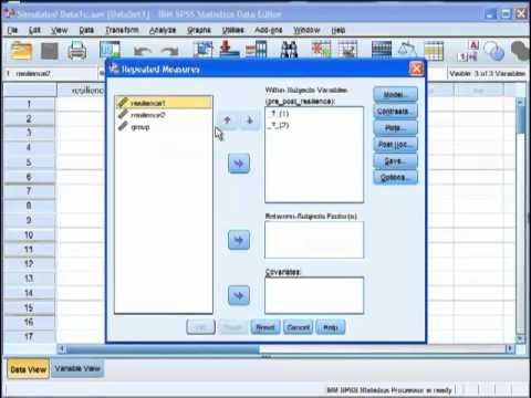 Mixed-Design ('Split-Plot') ANOVA - SPSS (Part 1) - YouTube