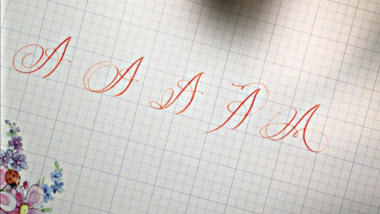 Chữ hoa A sáng tạo | 5 kiểu viết chữ A luyện chữ đẹp | Ứng dụng viết ...