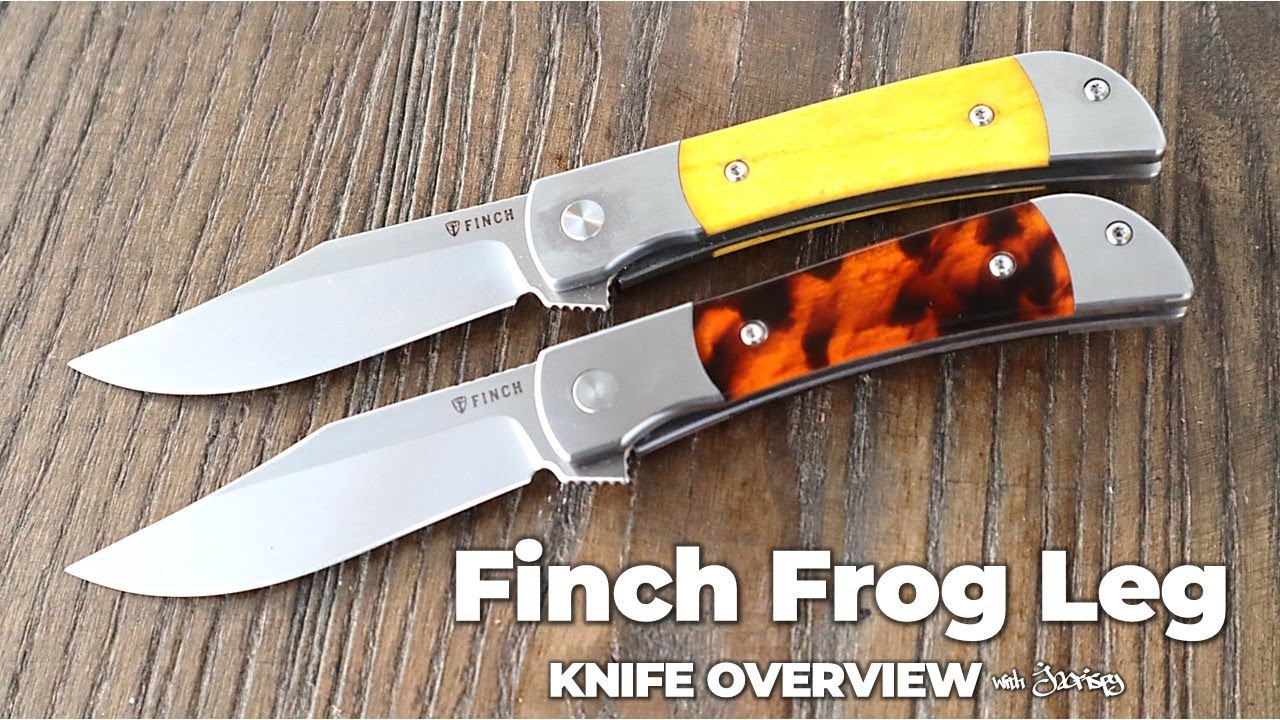 Finch Frog Leg Folding Knife | 5-Minute Overview | Jimping w/ Jacrispy ...