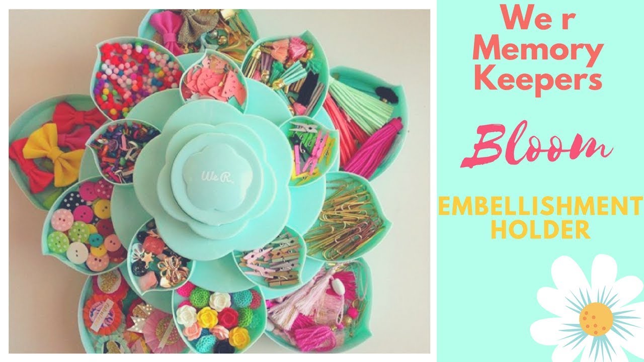 We R Memory Keepers Bloom Embellishment Holder - YouTube