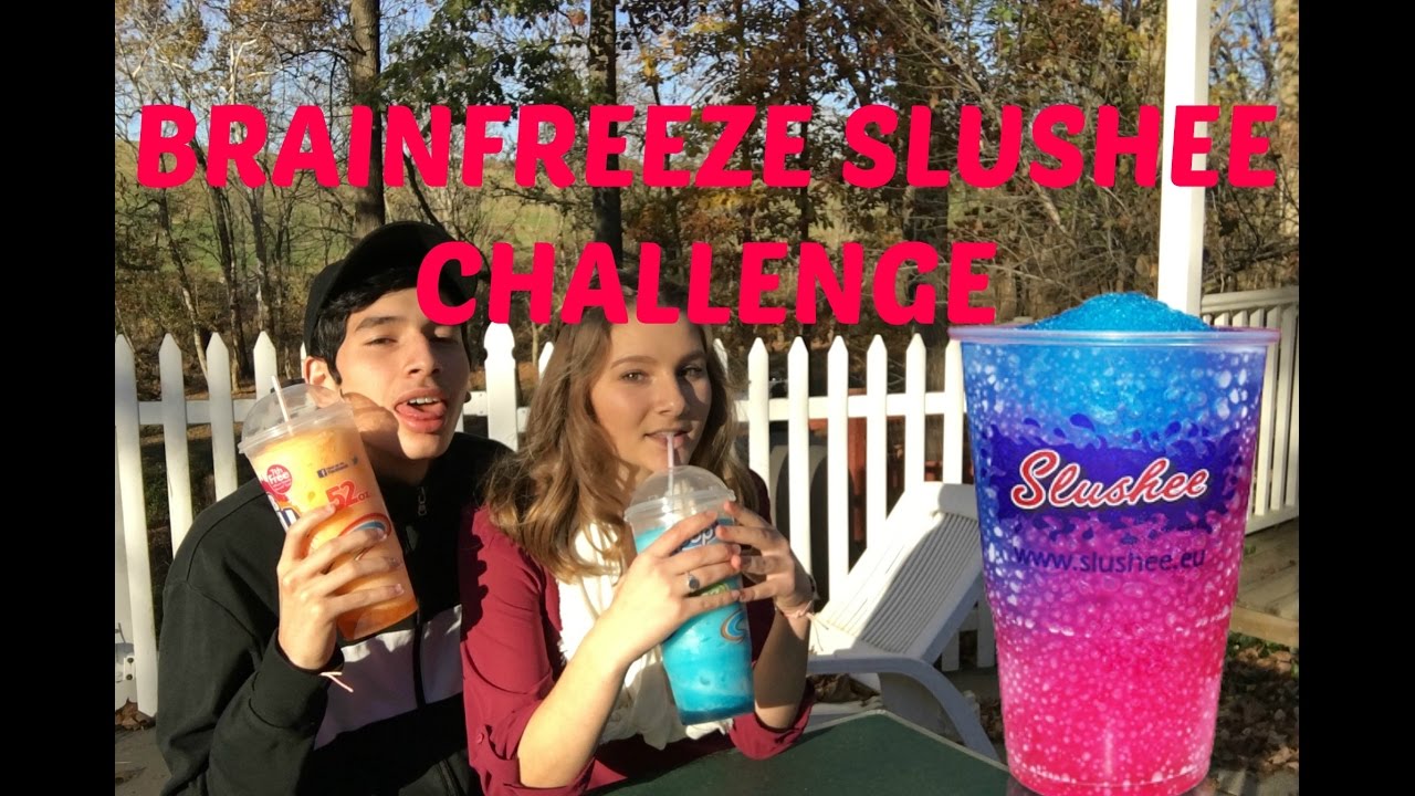 Brain freeze slushee challenge! - YouTube