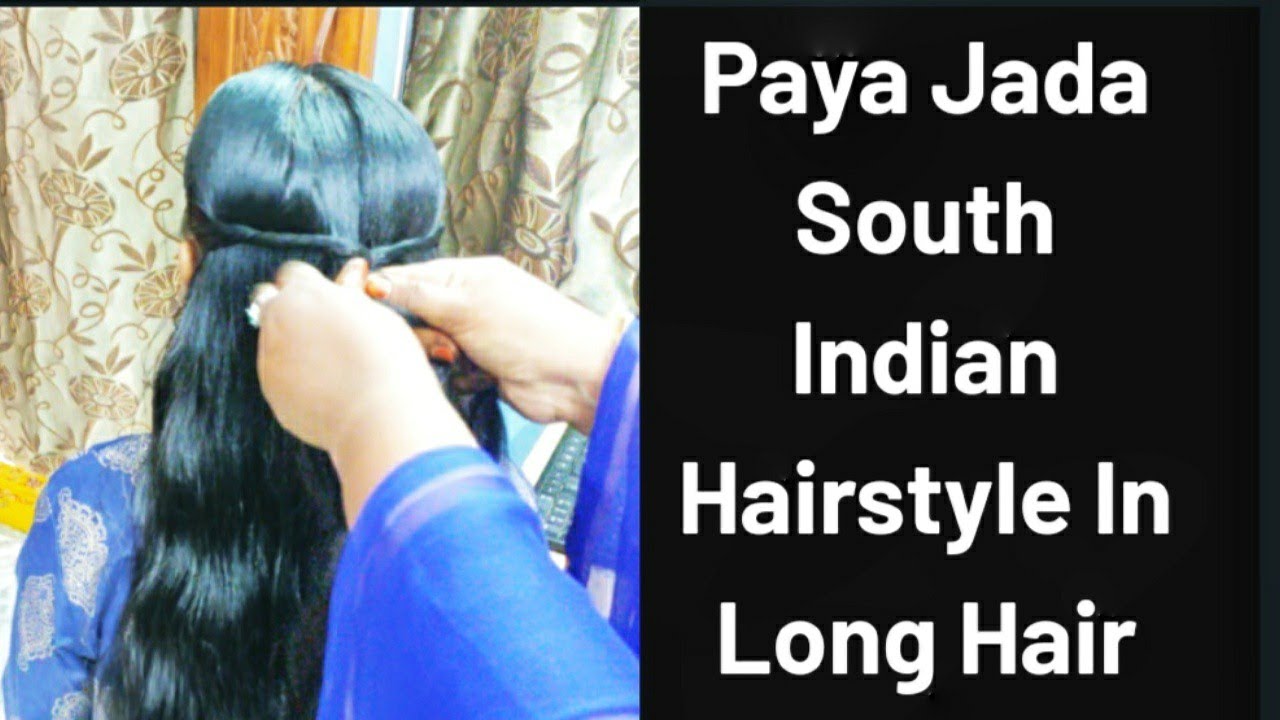 South Indian Hairstyle Paya Jada/Payala Jada l Hairstyles l Loose Braid ...