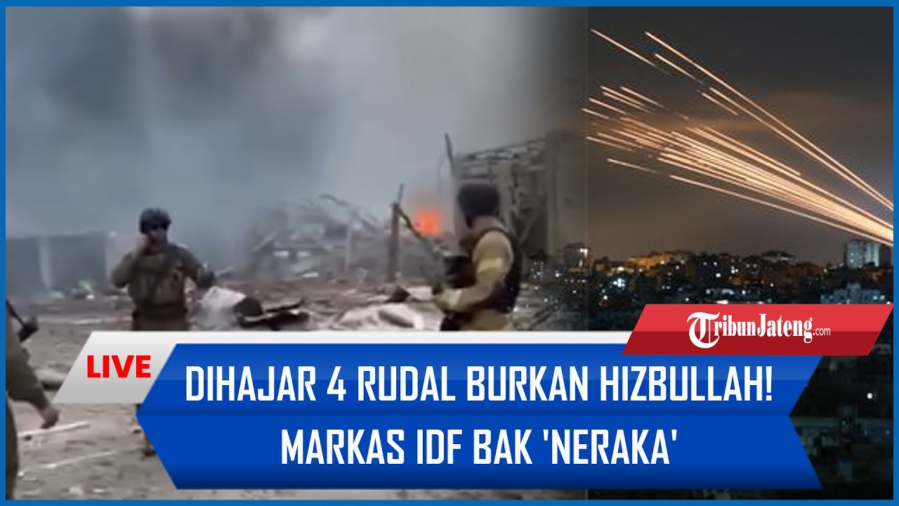 🔴Dihajar 4 Rudal Burkan Hizbullah! Barak Baranit Israel PORAK PORANDA ...