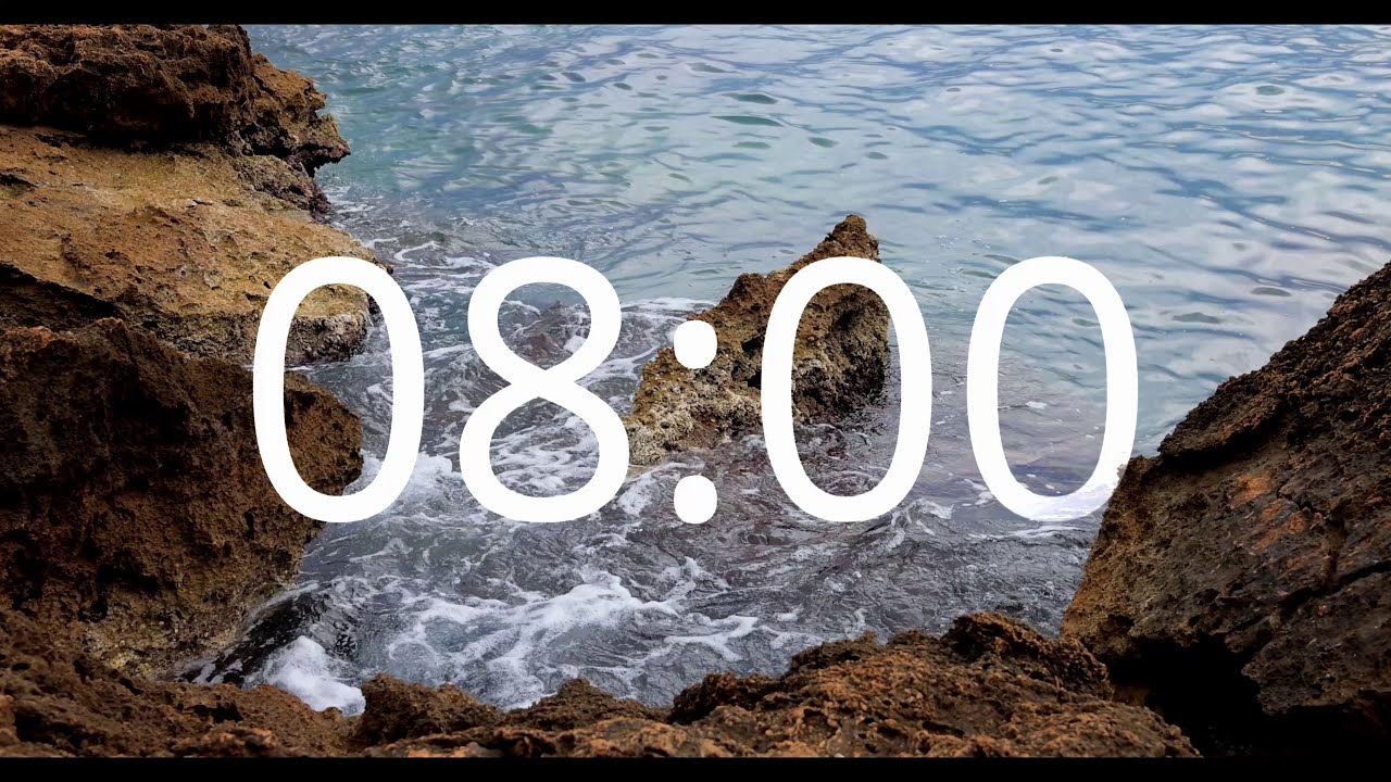 8 Minute Timer with Alarm Bell - Acoustic Guitar Blues - YouTube