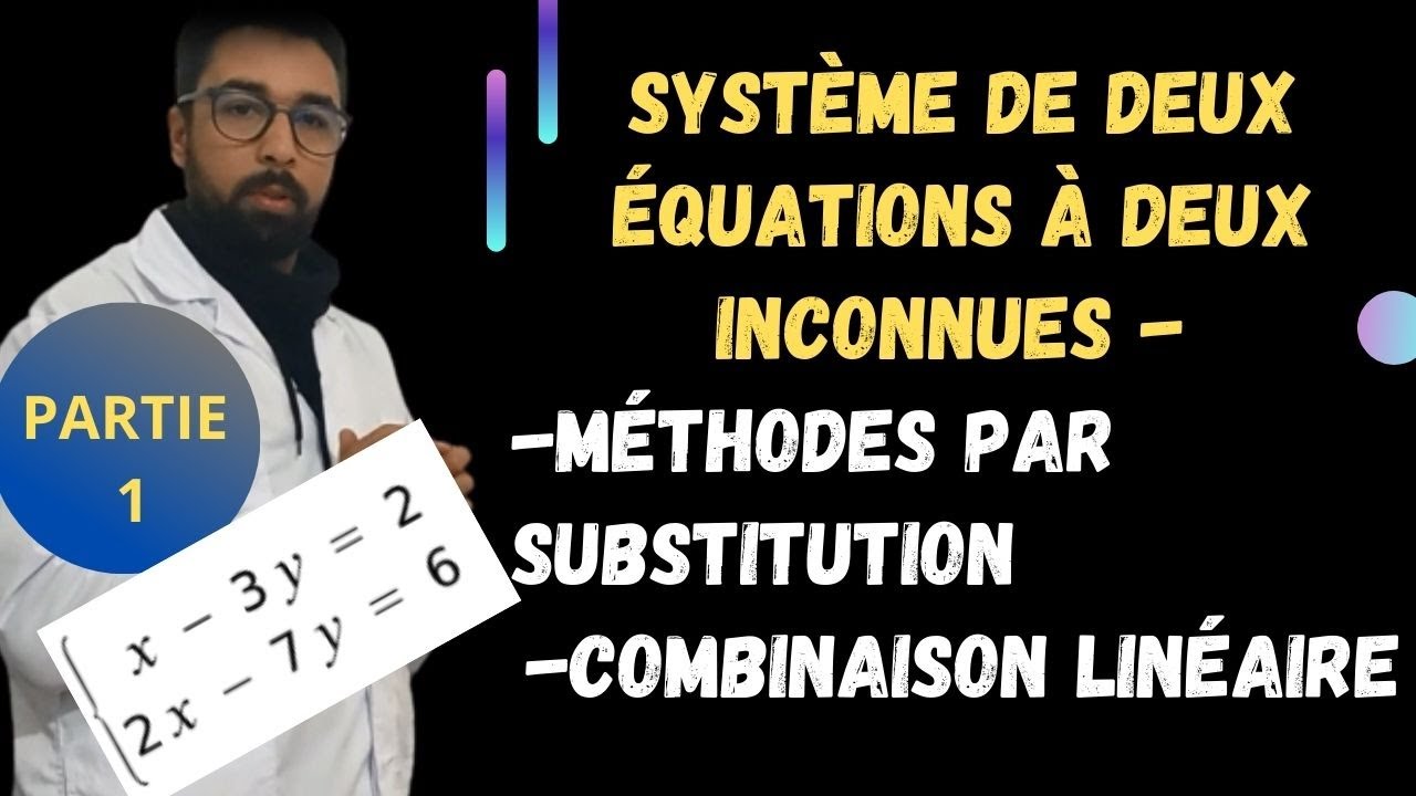 Système de 2 équations à 2 inconnues - Méthodes par substitution et ...