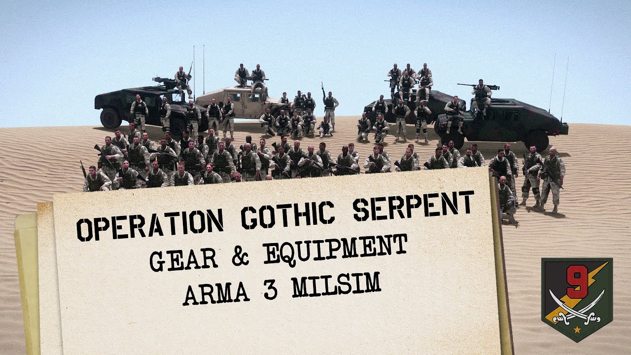 Gothic Serpent "Black Hawk Down" Gear & Weapons - ARMA 3 - YouTube