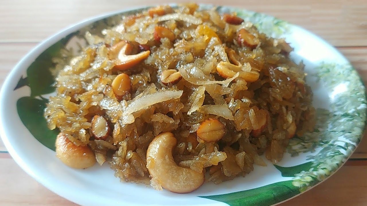 Sweet Poha Recipe With Jaggery | Poha Halwa | Flattened Rice Halwa ...