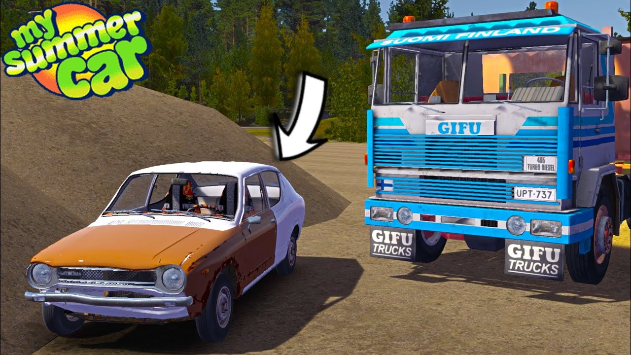 RECOVERING A WRECKED SATSUMA FOR FIREWOOD GUY - FLATBED GIFU CAR ...
