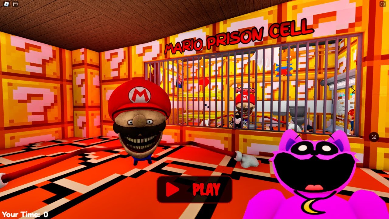 SUPER MARIO BARRY'S PRISON RUN! - Full Gameplay #scaryobby - YouTube