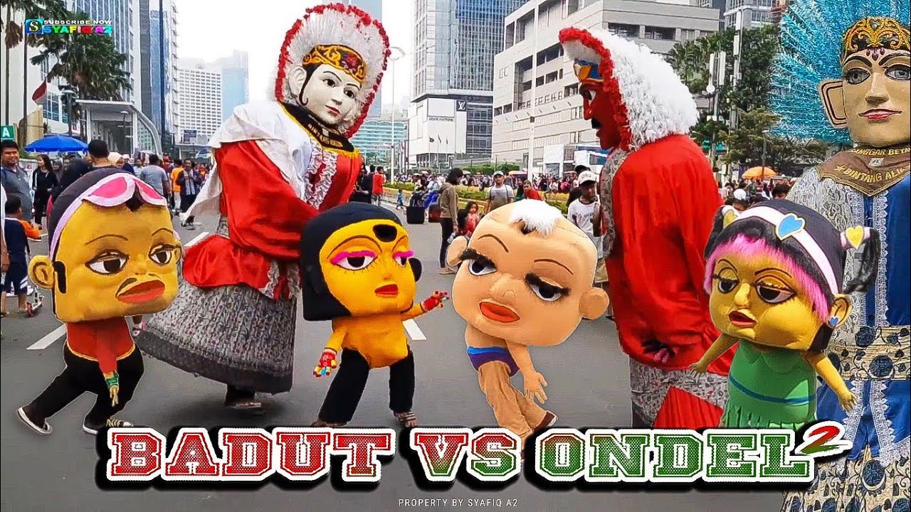 BADUT LUCU vs ONDEL ONDEL ~ Kumpulan Badut VS Ondel-ondel Adu Joget ...