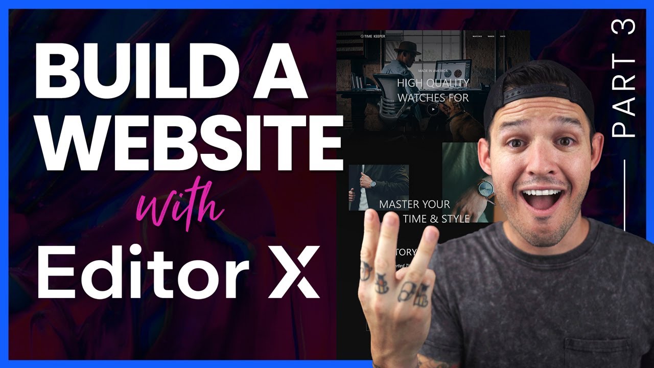 How to Build a Website with EditorX | Part 3 Applications, Dev Mode ...