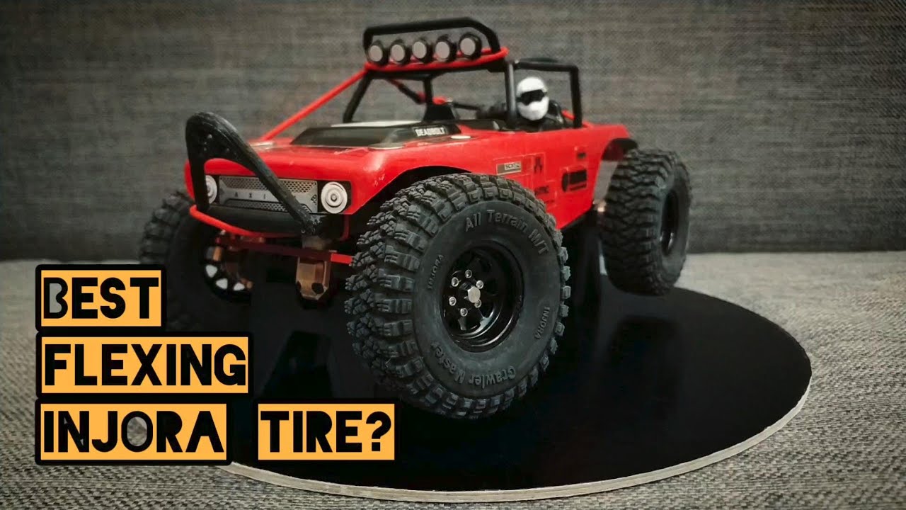 Injora 58mm Crawler Masters, best flexing Injora tire yet? - YouTube