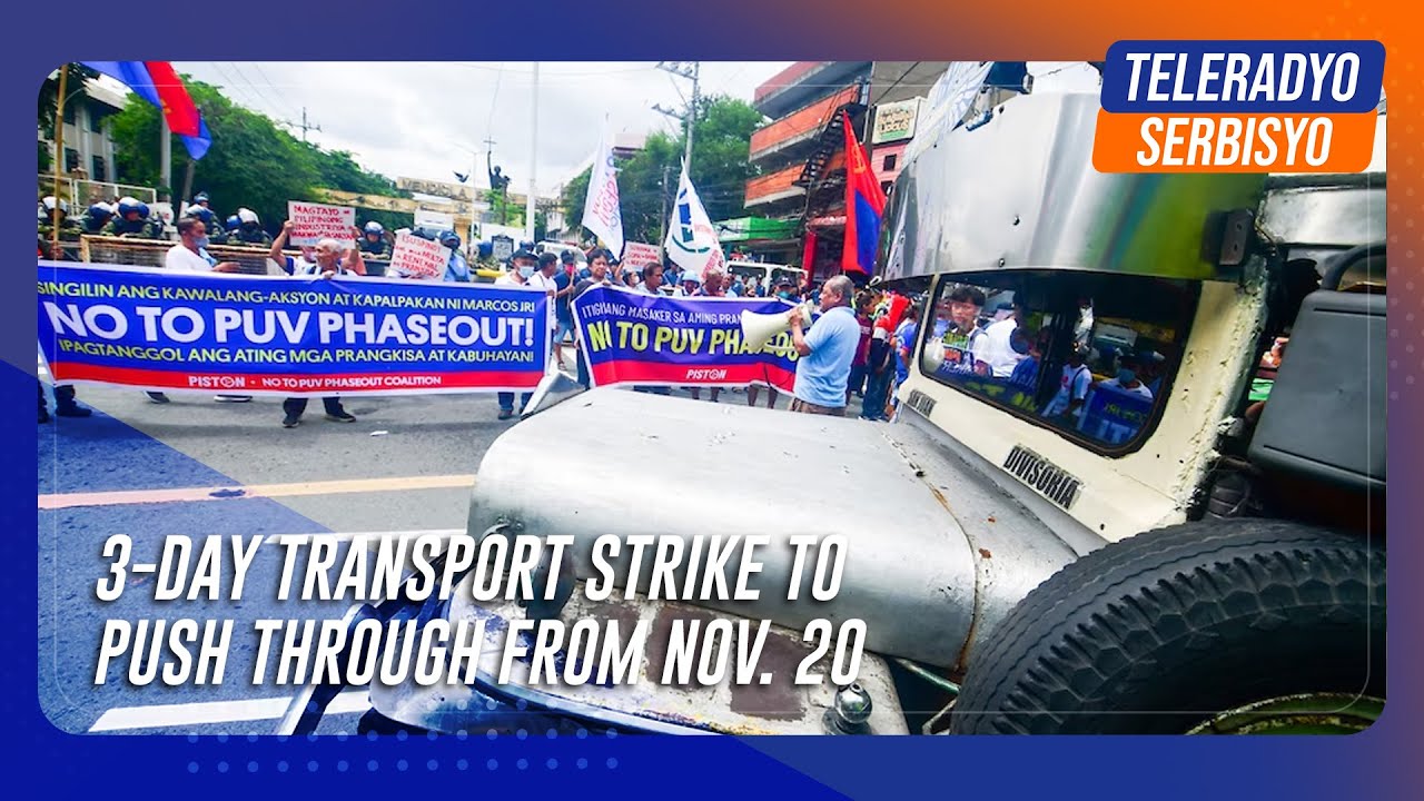 3-day transport strike to push through from Nov. 20 - YouTube