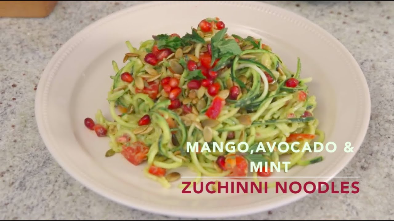 Naturally Sassy: Zucchini Noodles in a Mango, Mint & Avocado Sauce ...