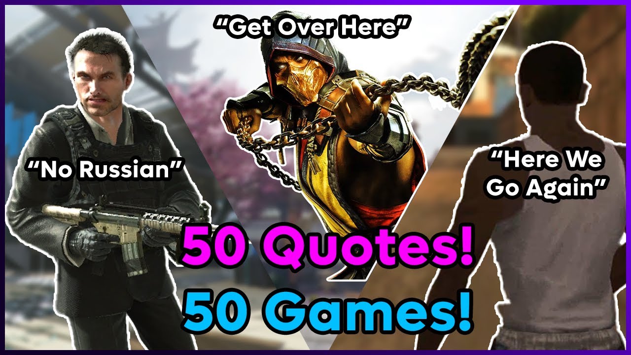Guess These POPULAR Games By Their ICONIC Quotes - Video Game Quotes ...