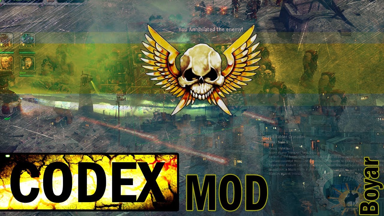 Dawn of War: Soulstorm - Codex mod Imperial Guard - YouTube