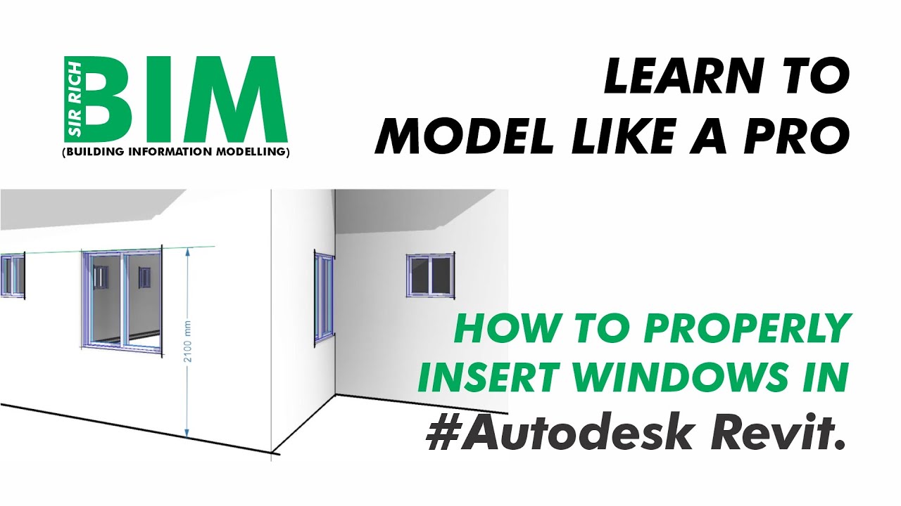 How to Properly Insert Windows into Your Model - YouTube