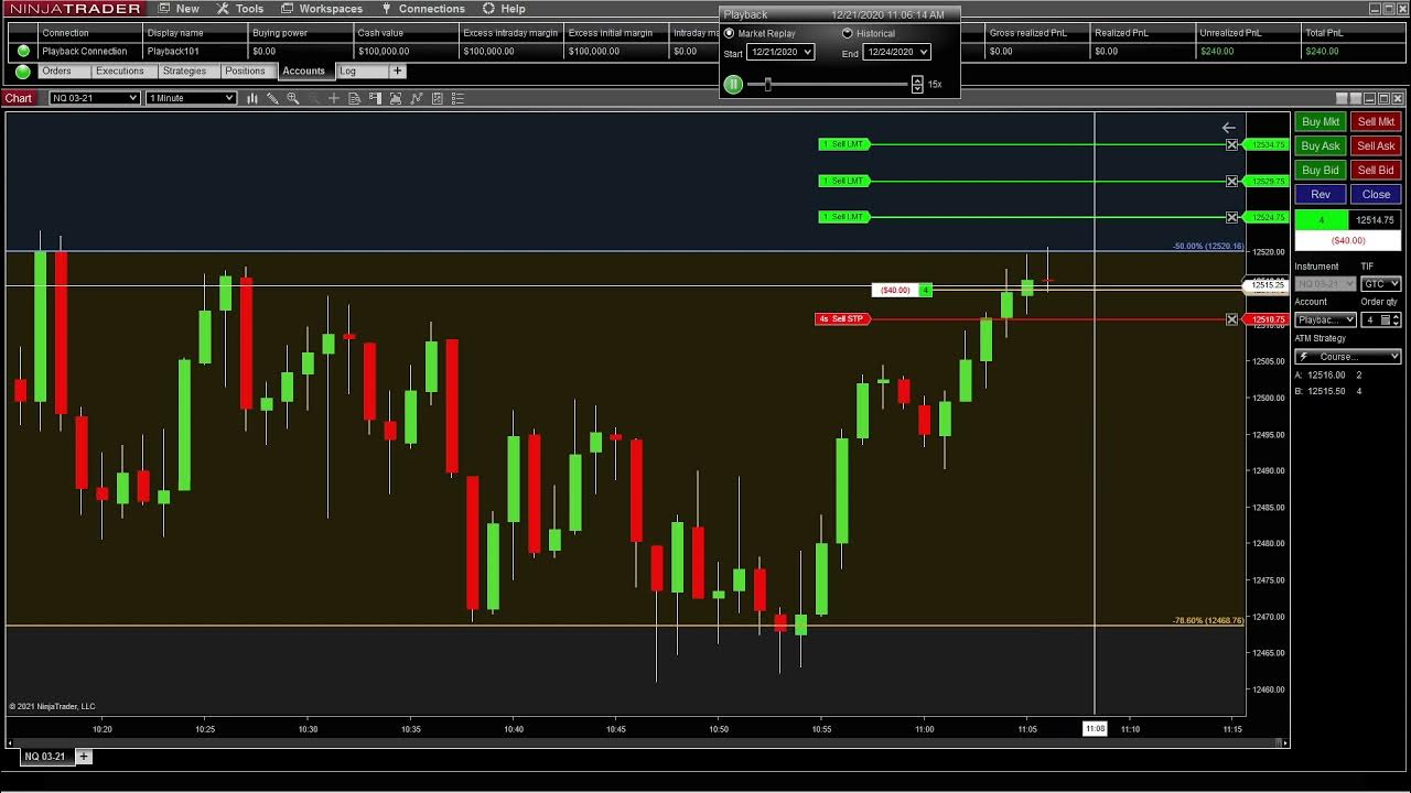 How to use NinjaTrader 8 ATM Strategy - YouTube
