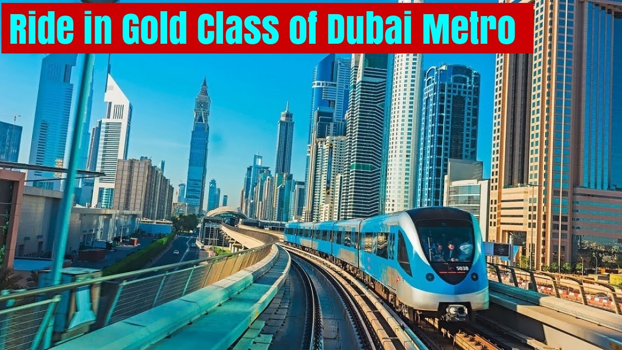 Dubai 🇦🇪 [4K] How is GOLD CLASS DUBAI METRO Journey from EXPO 2020 ...