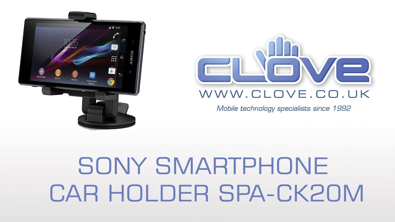Sony Smartphone Car Holder SPA-CK20M - YouTube