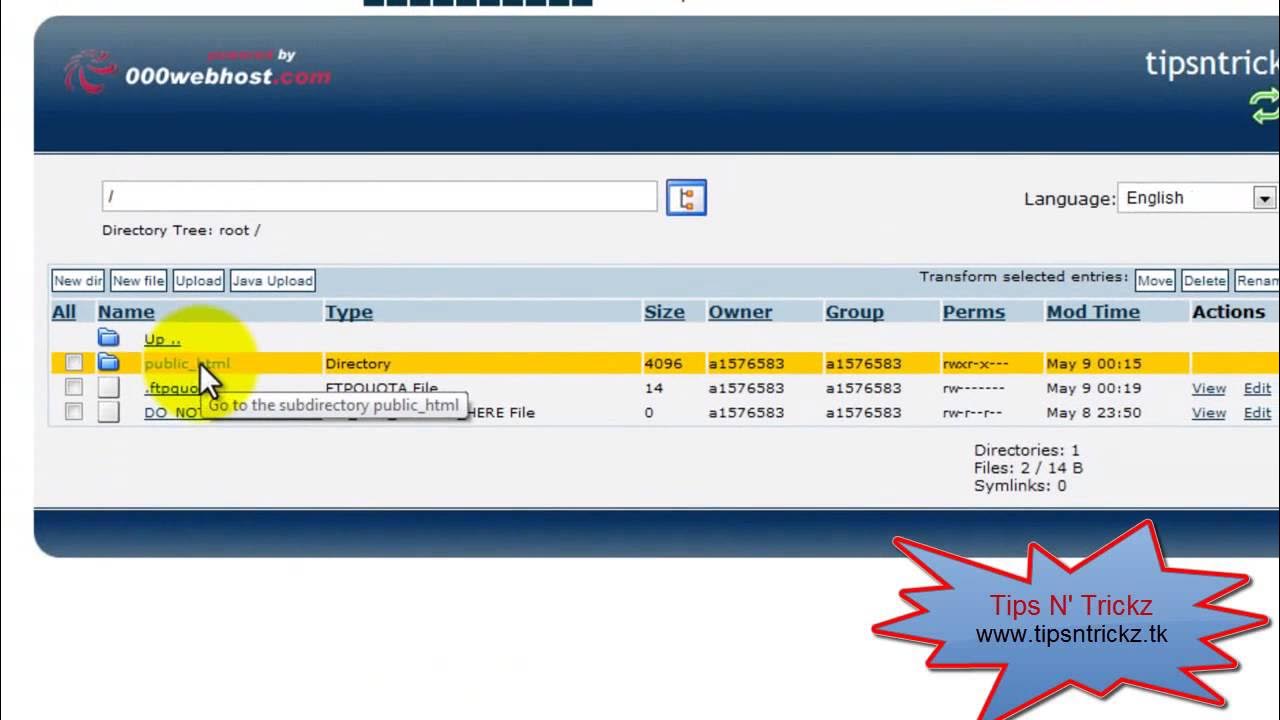 000webhost default.php error solved - YouTube