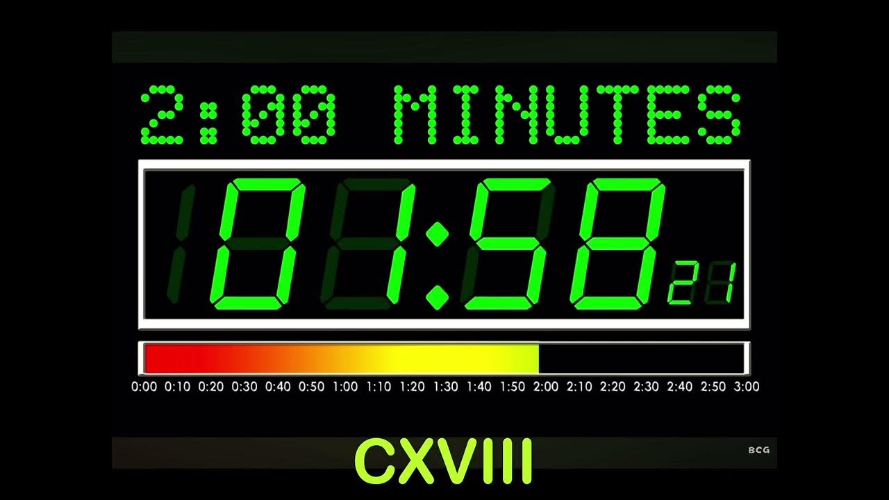 3 Minute Timer And Roman Numeral Countdown Bcg Timersgamers Youtube