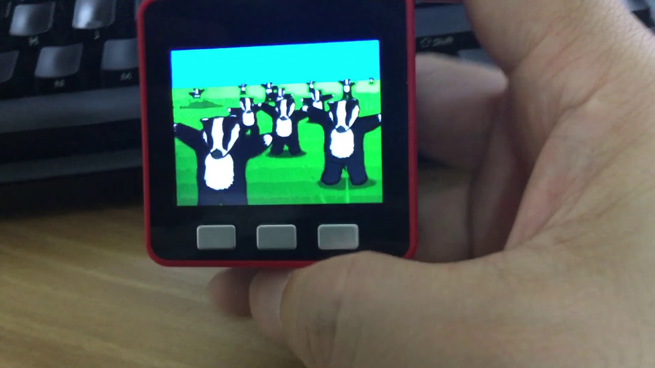 M5Stack Fire gif 애니메이션 시험 - YouTube