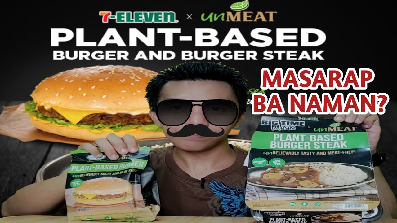 NEW 7 ELEVEN PLANT BASED BURGER & BURGER STEAK TASTE TEST | JNB TWO 21 ...