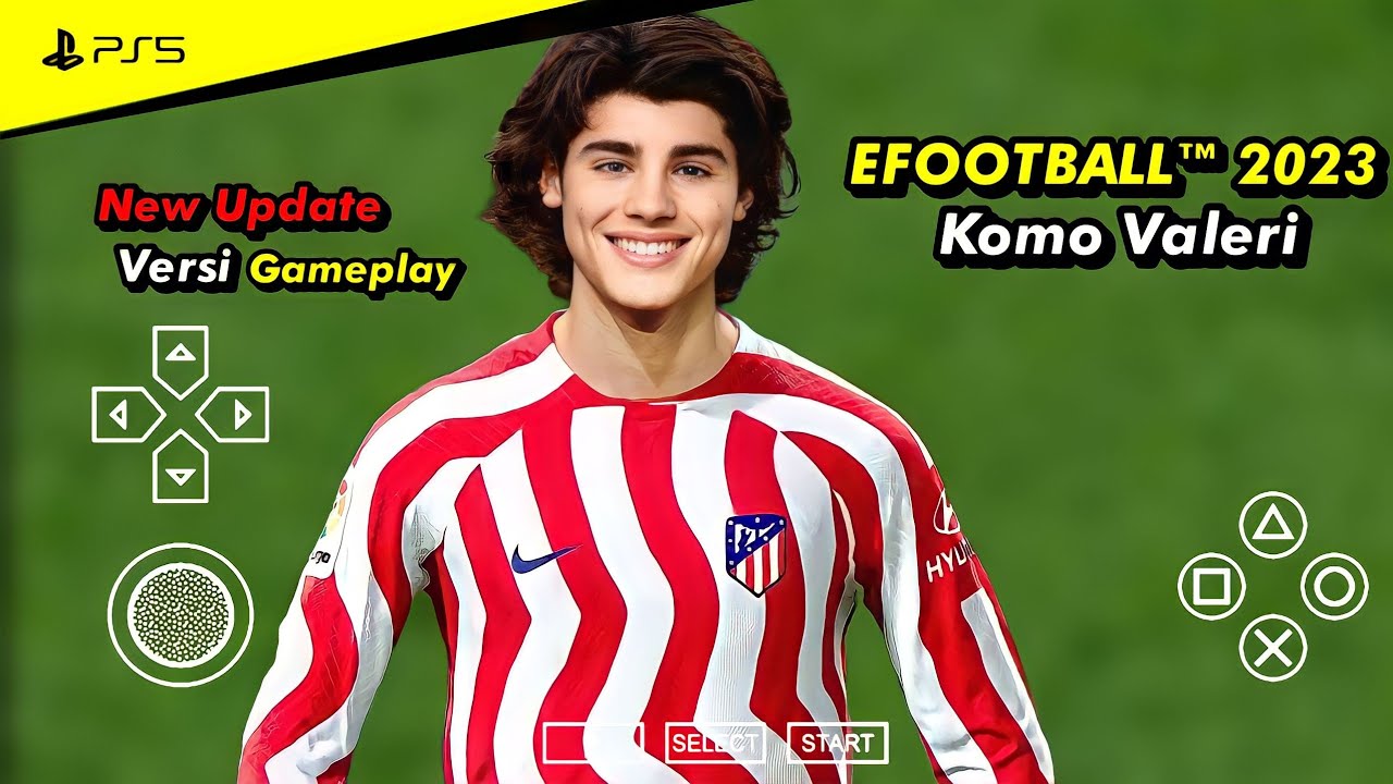 Download EFOOTBALL PES 2023 Gameplay PPSSPP New Update Kits Transfer ...