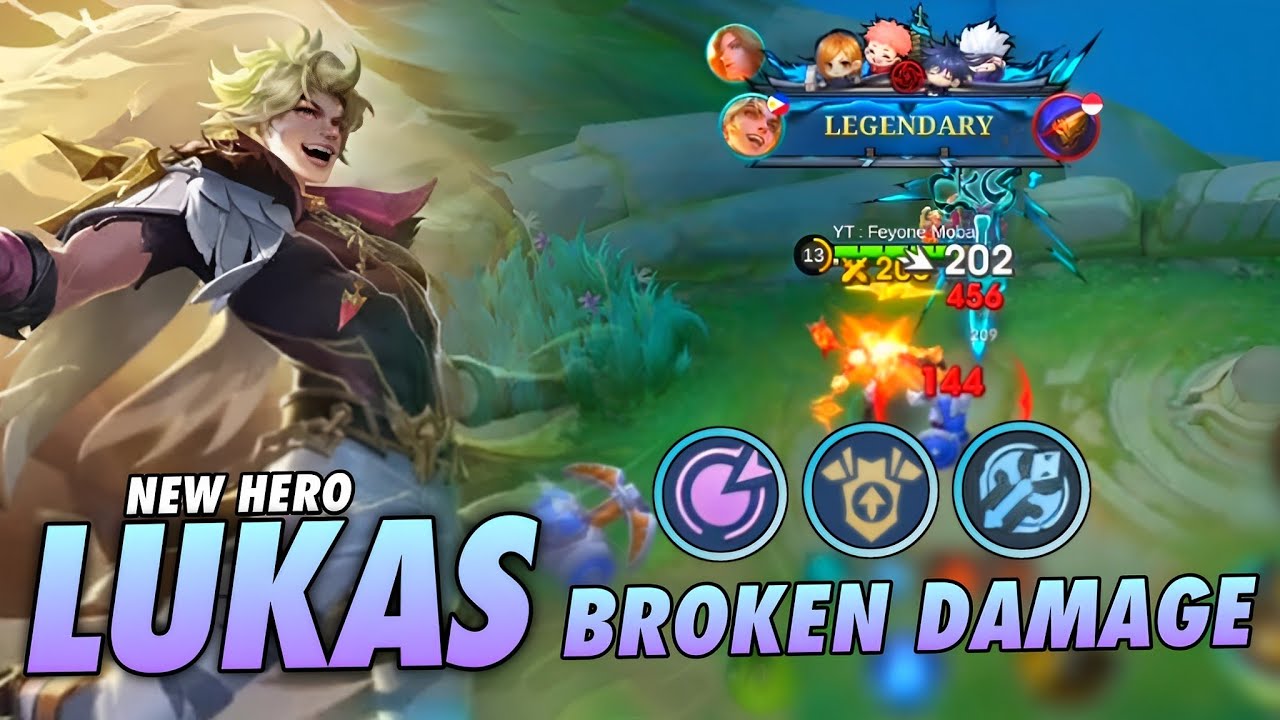 New Hero Lukas Broken Damage - Advance Server - MLBB - YouTube