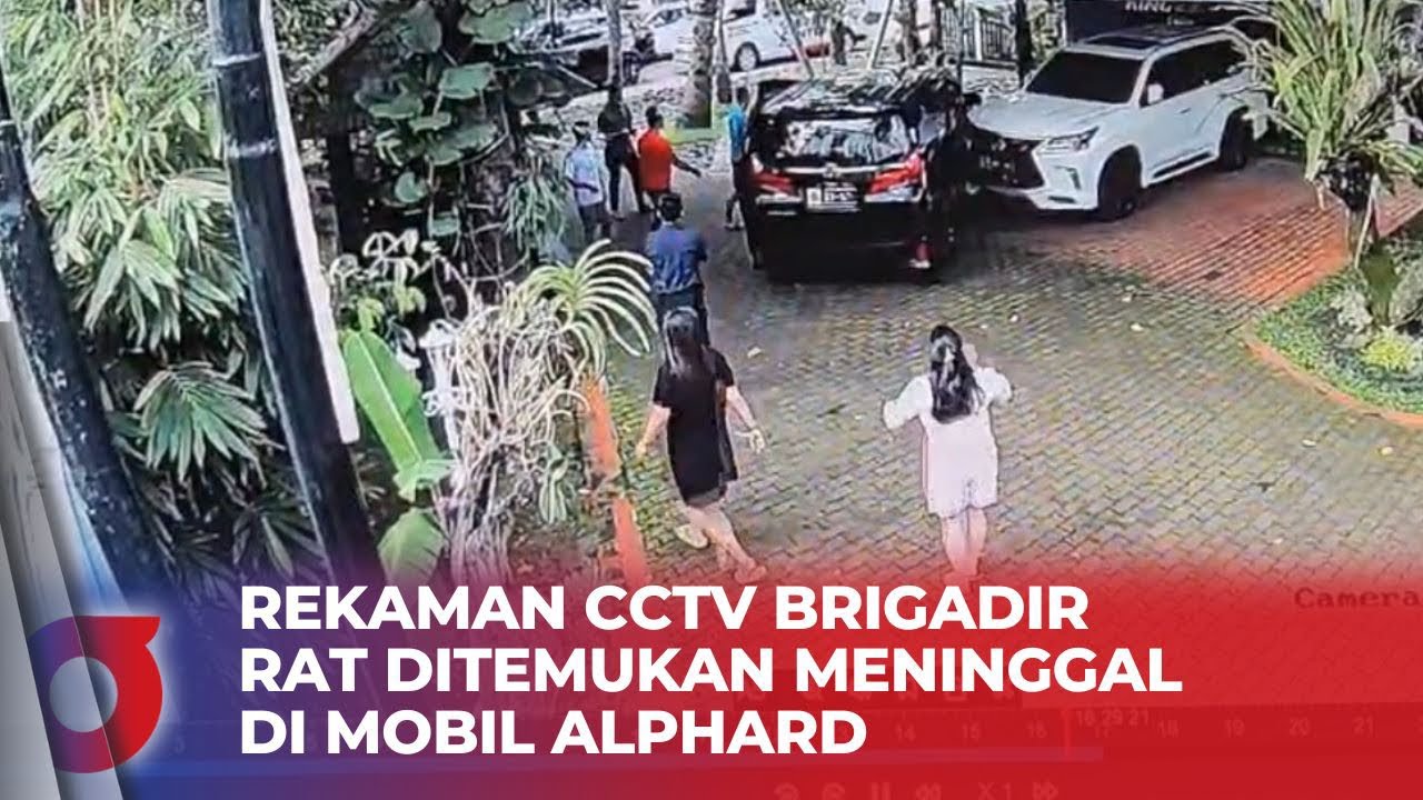 Rekaman CCTV Brigadir RAT Ditemukan Meninggal di Mobil Alphard - YouTube