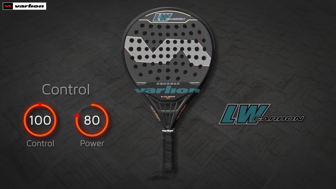 Varlion padel racket - LW Carbon Difusor Black 2.0 - YouTube