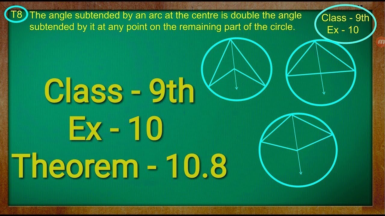 Degree measure theorem class ix maths - YouTube