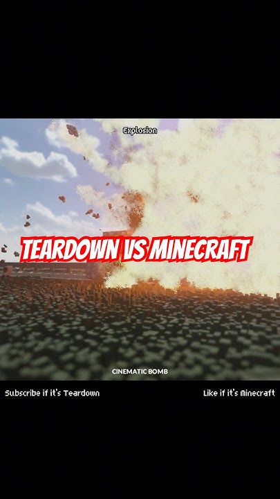 Teardown vs Minecraft Physics #shorts #minecraft #teardown - YouTube