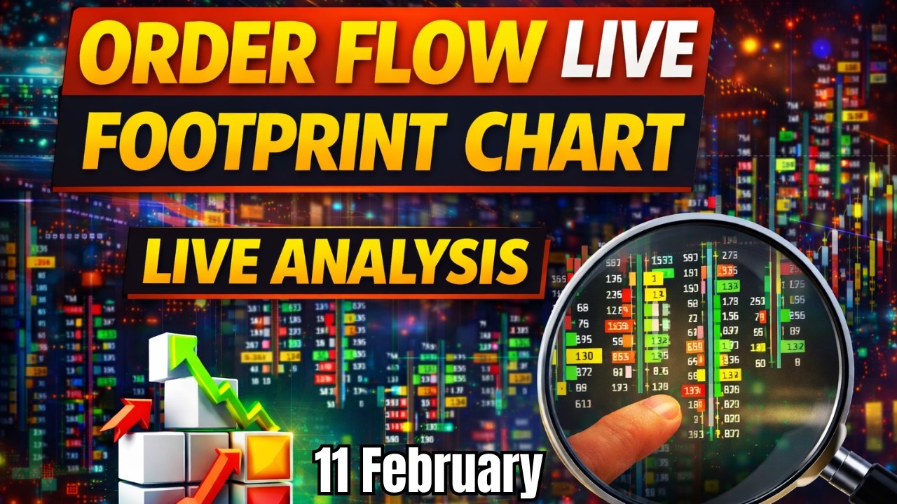 Live Order Flow Footprint Chart Analysis | 11 February - YouTube