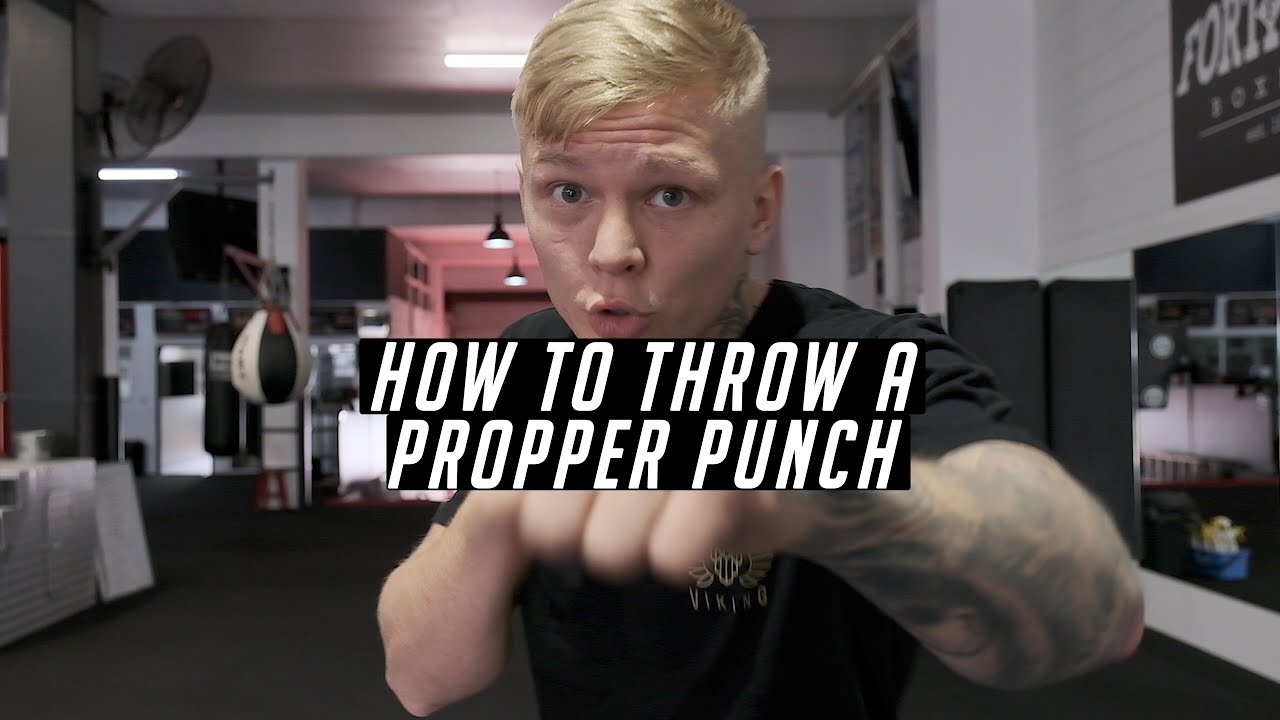 Boxing basics, how to punch correct - YouTube
