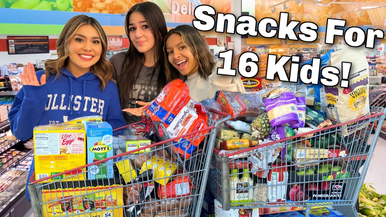 Snacks For 16 Kids! | What Will They Choose? - YouTube