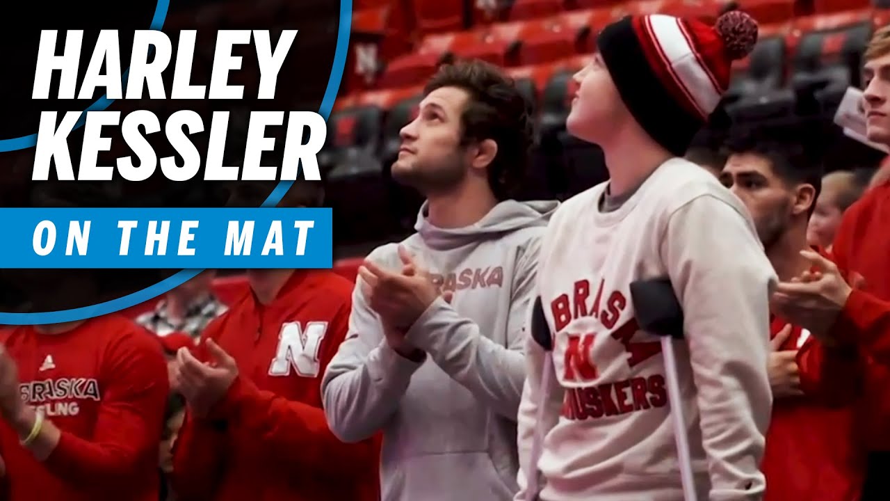 On The Mat: Harley Kessler | Nebraska | B1G Wrestling - YouTube
