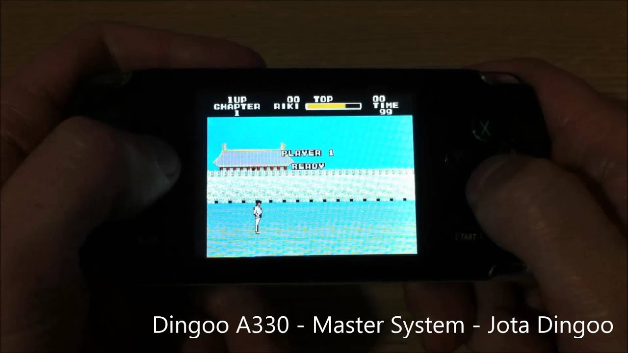 Micro game play Dingoo A330 Master System 3 - YouTube