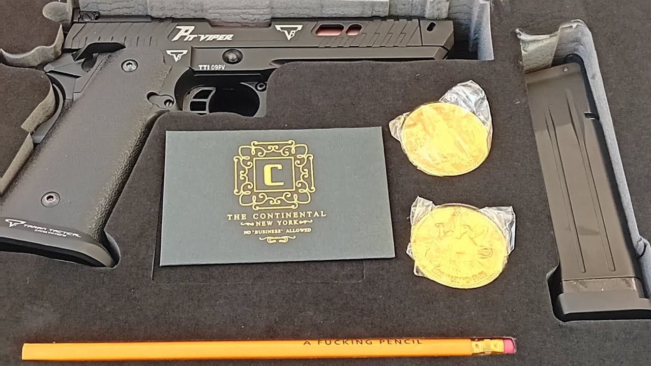 John Wick Pit Viper 6mm airsoft continental edition box set - YouTube