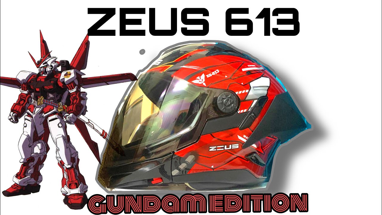 review zeus helmet zs613 edisi gundam.. smart giler! - YouTube
