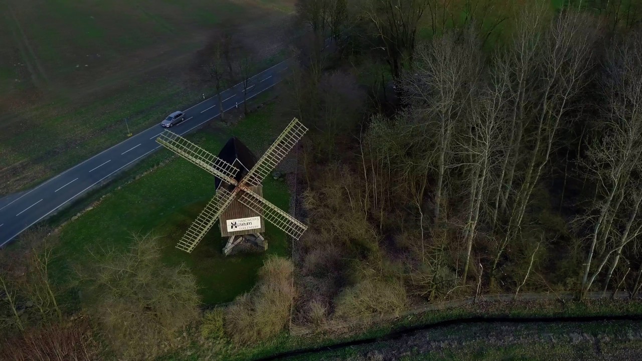 Fly around historic windmill - CRASH !!! (4K) - YouTube