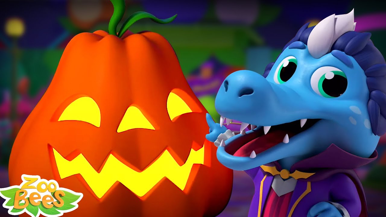 There's A Scary Pumpkin + More Halloween Songs & Spooky Cartoon - YouTube