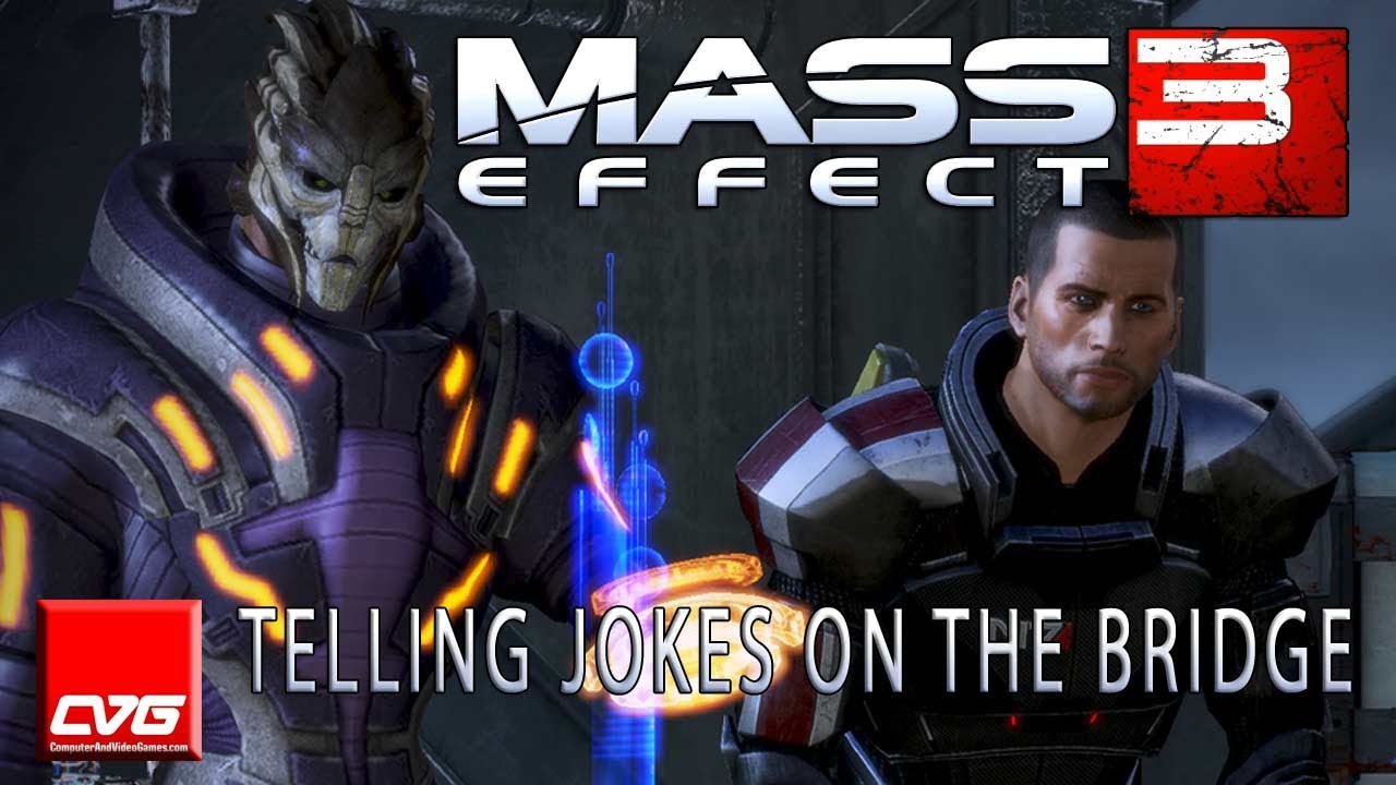 Mass Effect 3 - Telling jokes on the bridge - YouTube